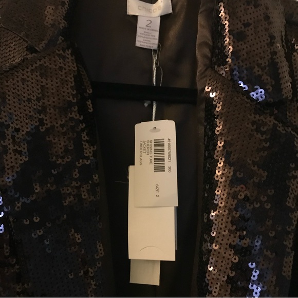 Chico's | Jackets & Coats | Nwt Chicos Shining Tuxe Sheron Jacket In ...